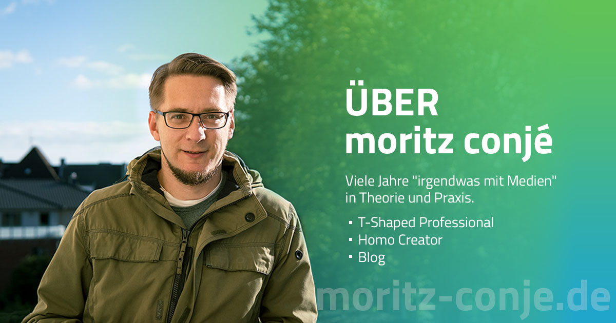 Über mich / Moritz Conjé